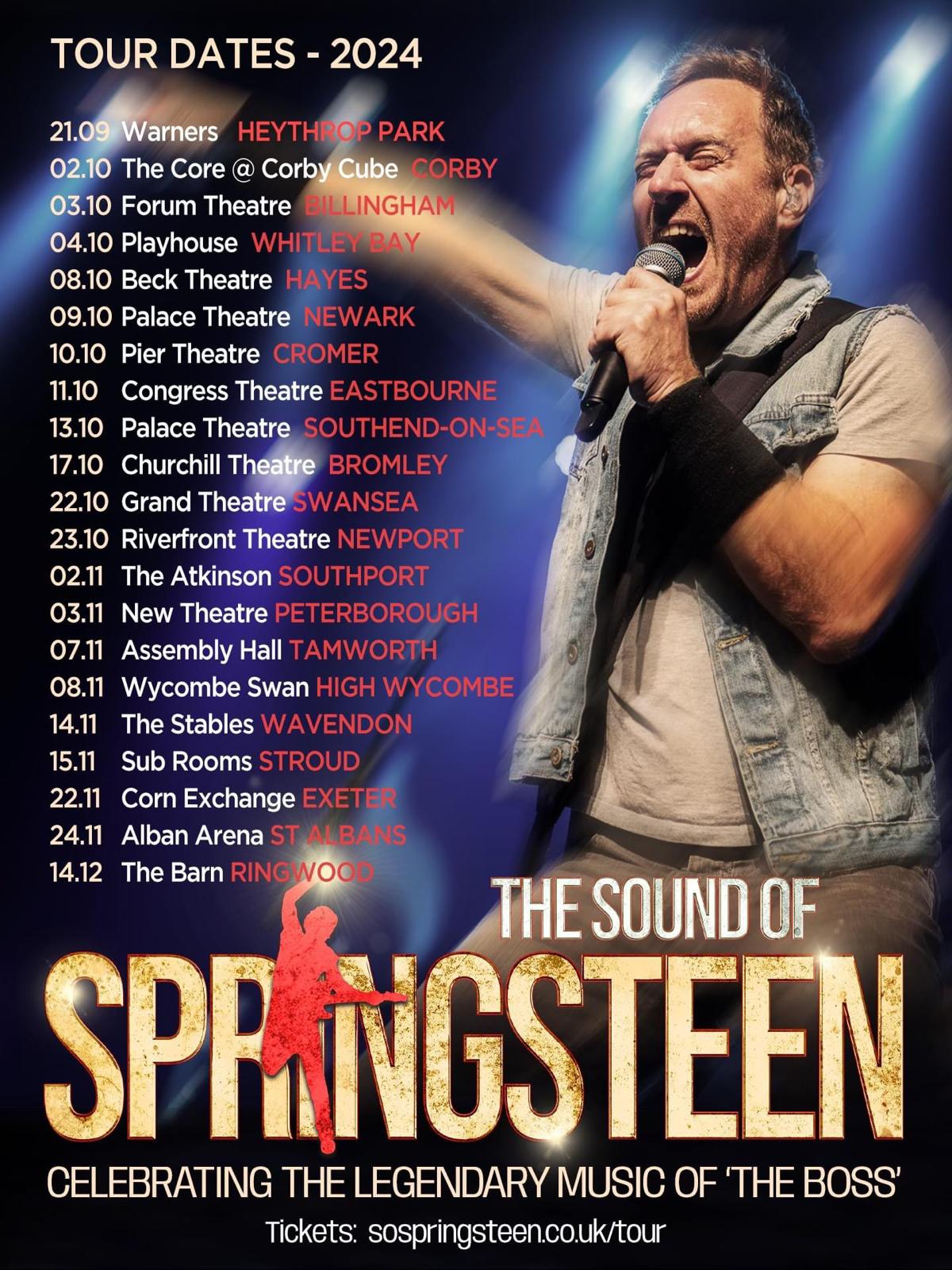 Tour Dates | Purchase Tickets | Sound of Springsteen Tribute Band